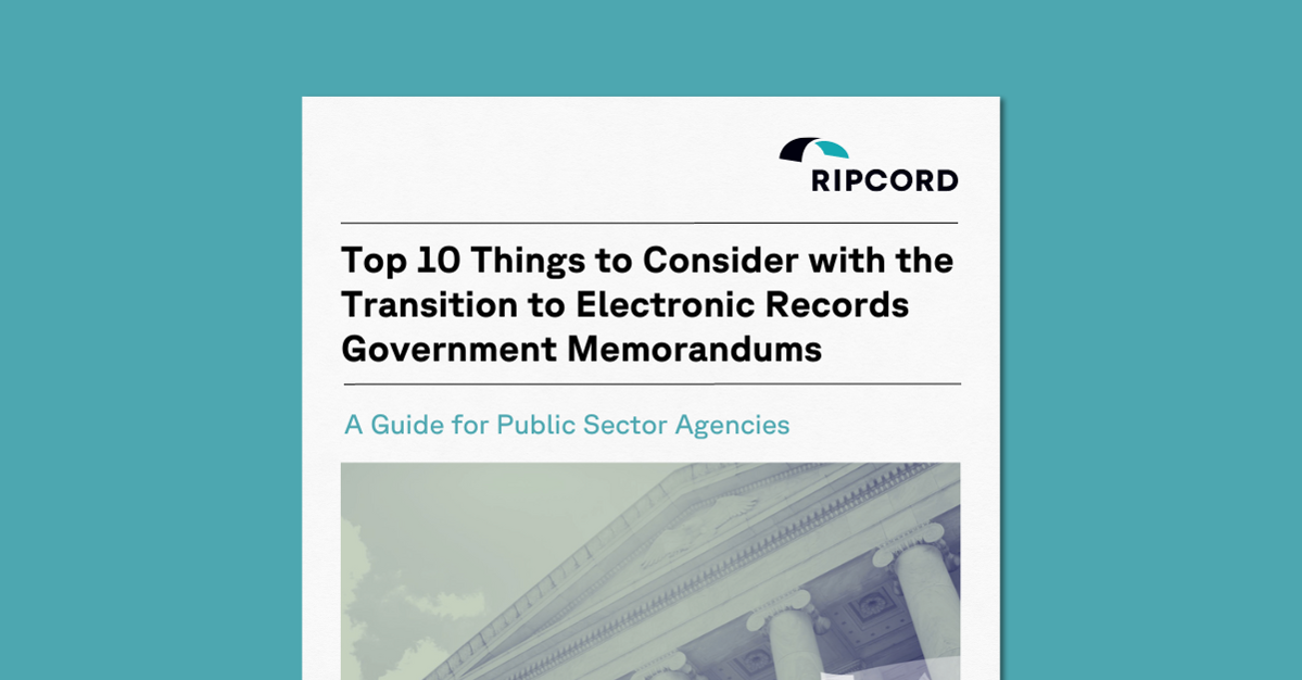 Electronic Records Mandate Checklist | Ripcord