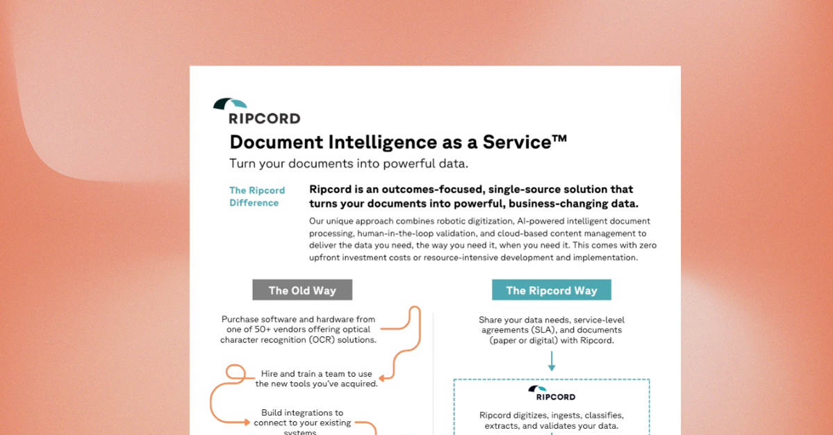 Document Intelligence as a Service Overview